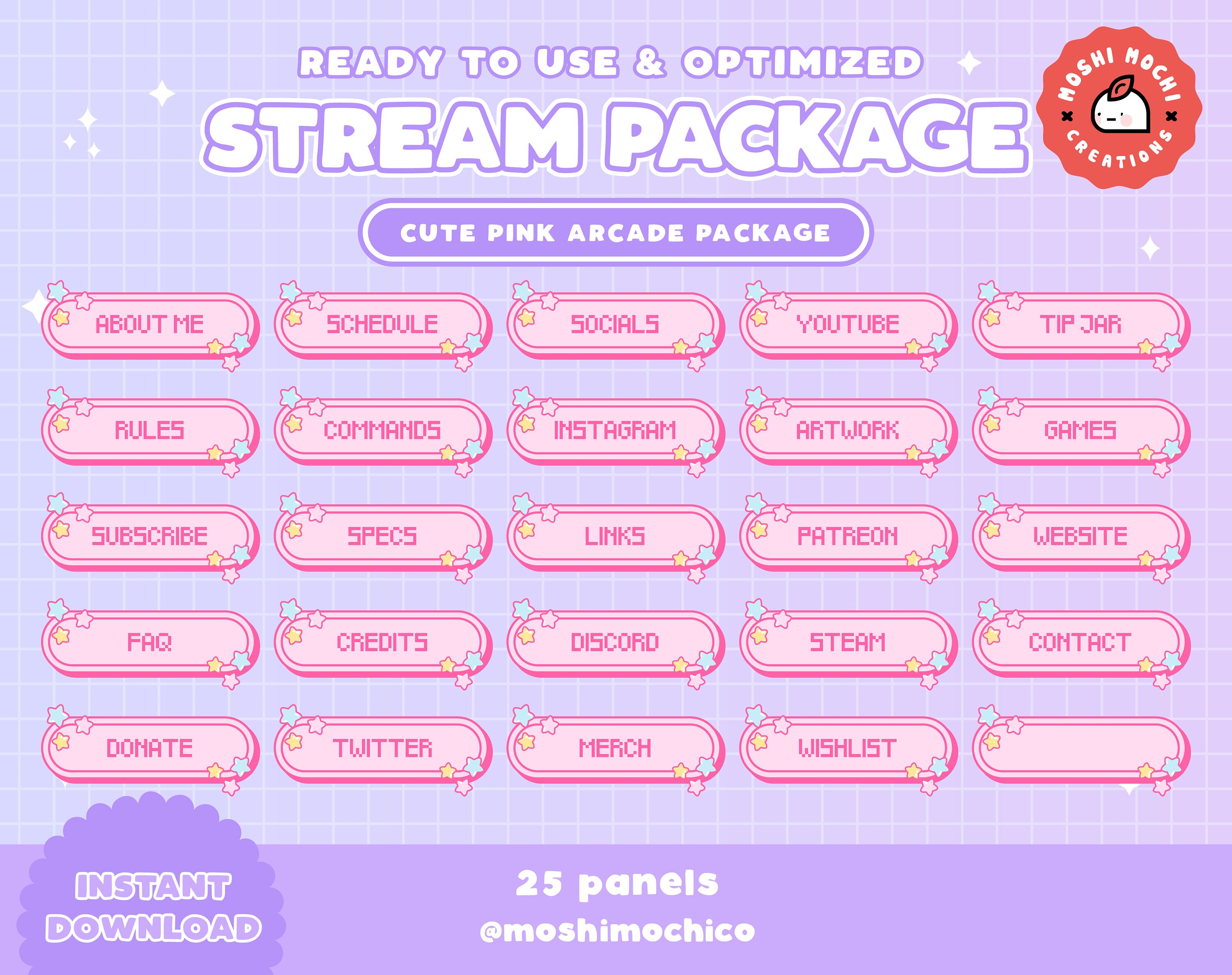 Twitch Cute Arcade Crane Machine Overlay Stream Package / - Etsy Canada