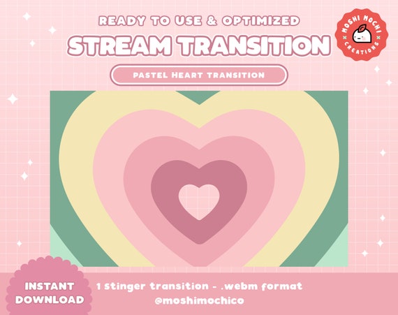 toon pastel red cute pink simple stinger animated flower scene ...