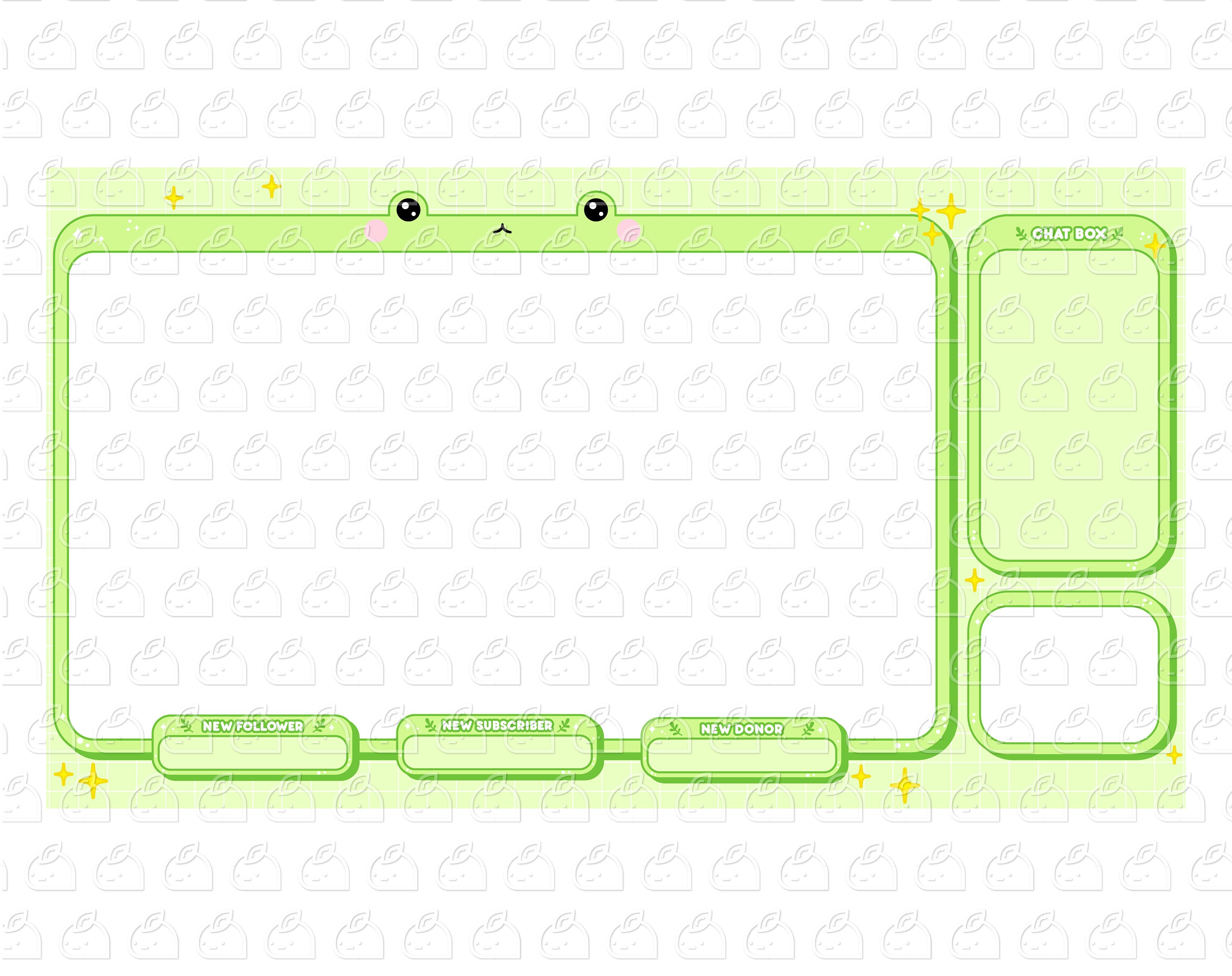 Twitch Cute Froggy Frog Stream Overlay Set / Streamer Graphics - Etsy