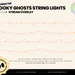Animated Ghost String Light Overlay, Spooky Twinkle Lights, Halloween ...