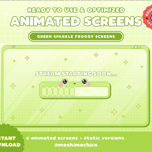 Animated Green Frog Alerts for Twitch / Stream Alerts / Froggy - Etsy
