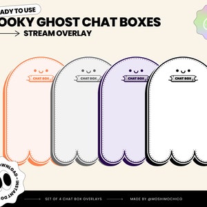 Spooky Ghost Chat Box for Twitch, Halloween, Custom Stream Overlay ...