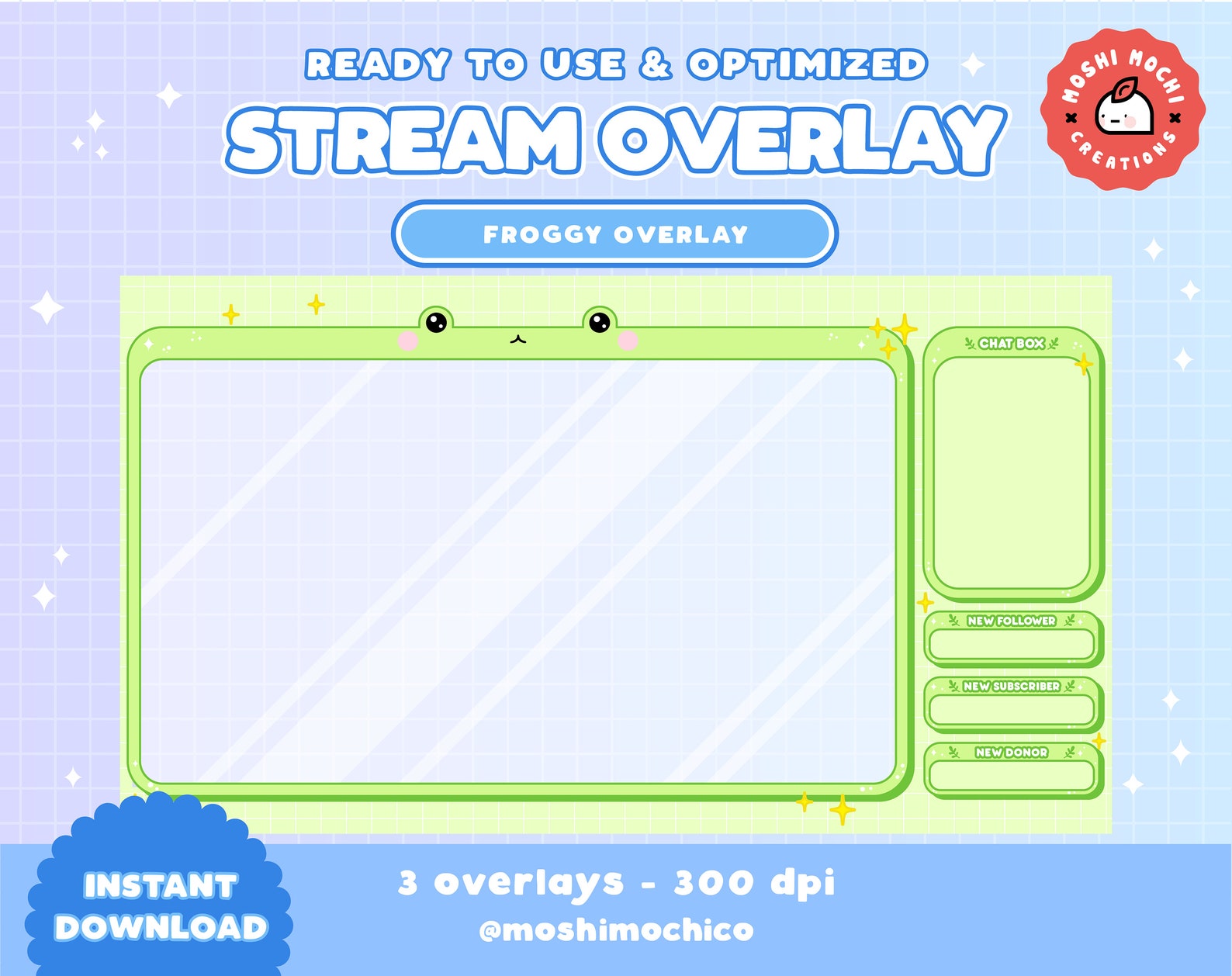 Twitch Cute Froggy Frog Stream Overlay Set / Streamer Graphics - Etsy