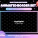 Animated Pastel Stream Border Set | Webcam Frame | Game Capture Border ...