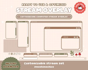 Aesthetic Windows Stream Overlay Package, Twitch Overlay Animated ...