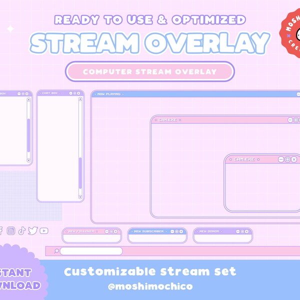 Windows Twitch Overlay - Etsy