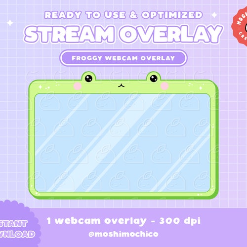 Twitch Froggy Stream Overlay Set / Sage / Streamer Graphics / - Etsy