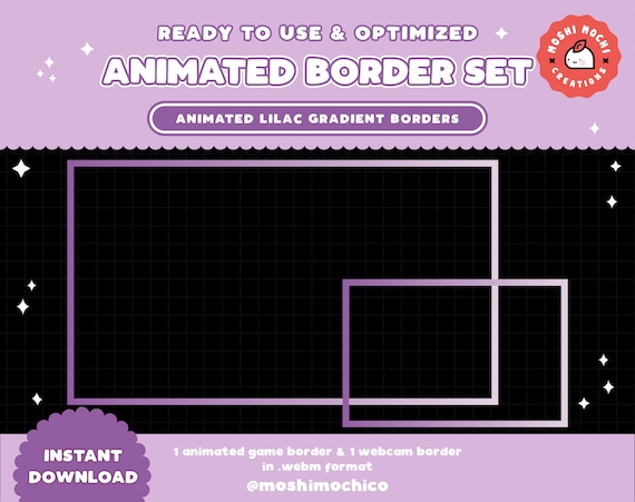 Animated Twitch Overlay / Cam Border / Cam Overlay / Webcam - Etsy