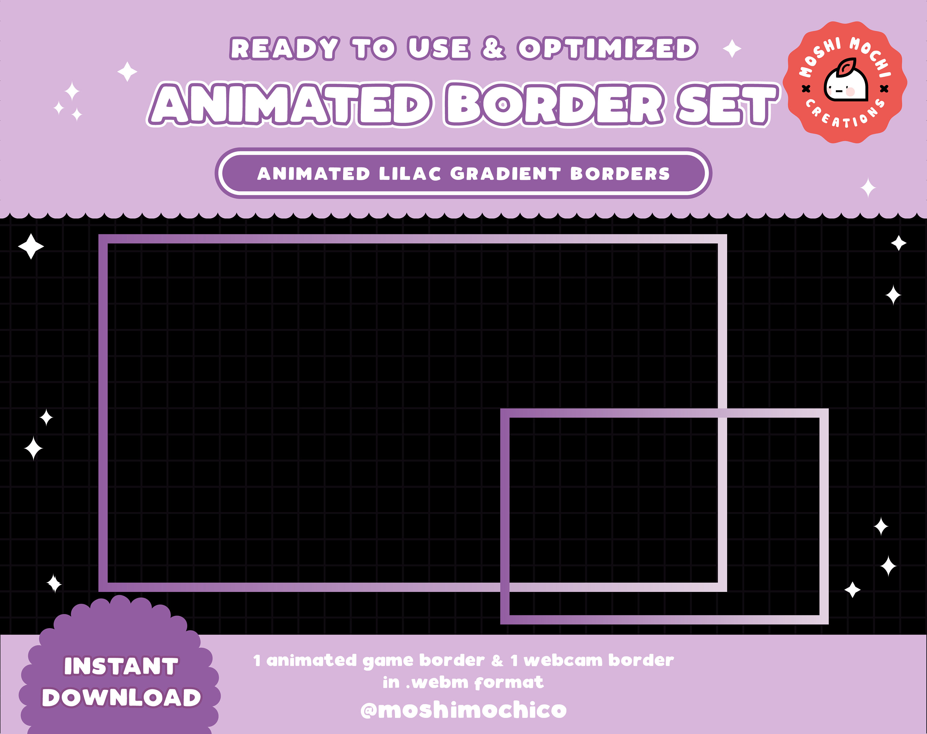 Digital Drawing & Illustration Simple Stream Graphics Twitch Animated ...