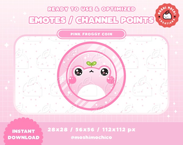 Frog Emotes for Twitch Streamers, Discord, Youtube Cute, Kawaii, Frog ...