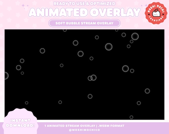 Animated Bubble Stream Add-on / Stream Decoration / Calming - Etsy
