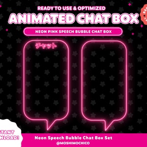 Animated Neon Chat Box for Twitch | Custom Stream Overlay | Lofi ...