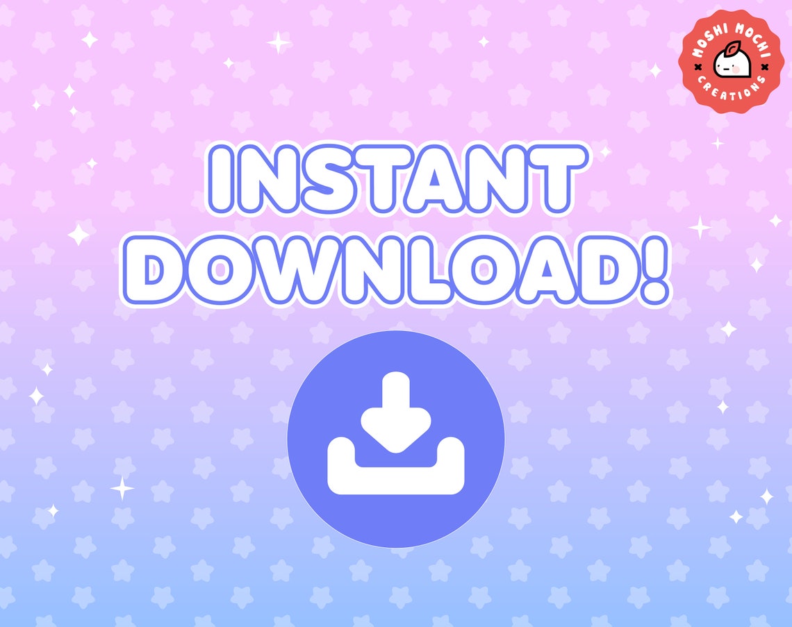 Floral Moon Emote, Channel Point, Pink Pastel Twitch Badge, Galaxy ...