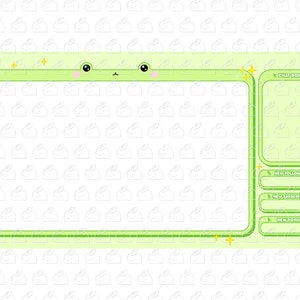 Twitch Cute Froggy Frog Stream Overlay Set / Streamer Graphics / Kawaii ...