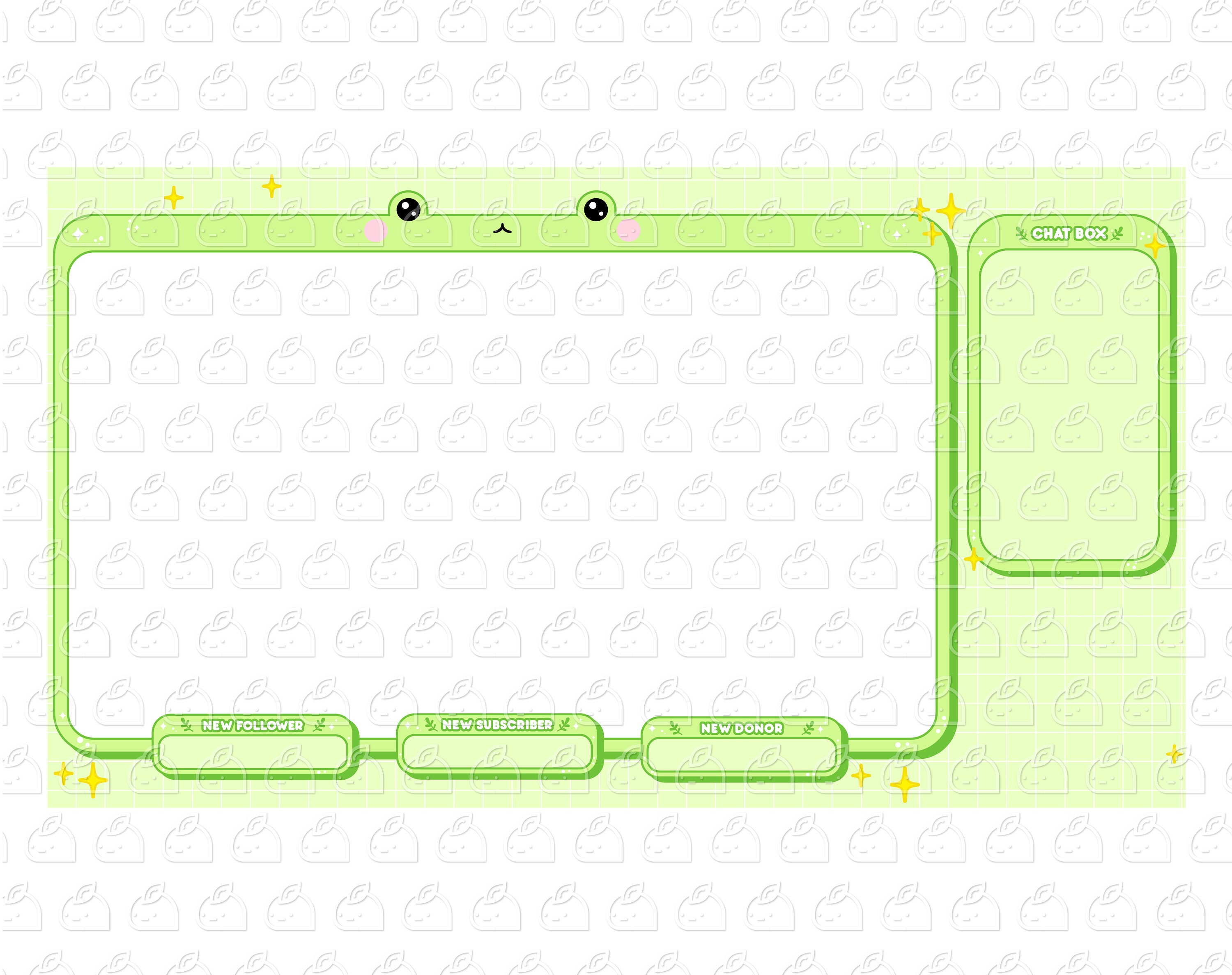 Twitch Cute Froggy Frog Stream Overlay Set / Streamer Graphics - Etsy