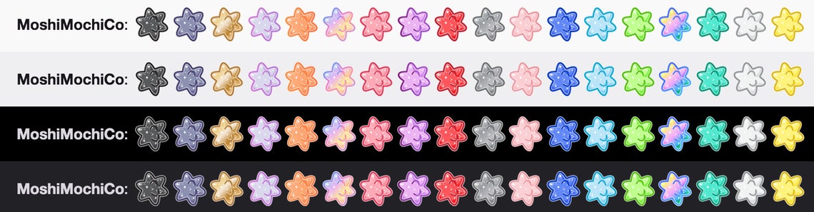 18x Twitch Sub Badges / Bit Badges / Emote - Glossy Sparkle Super ...