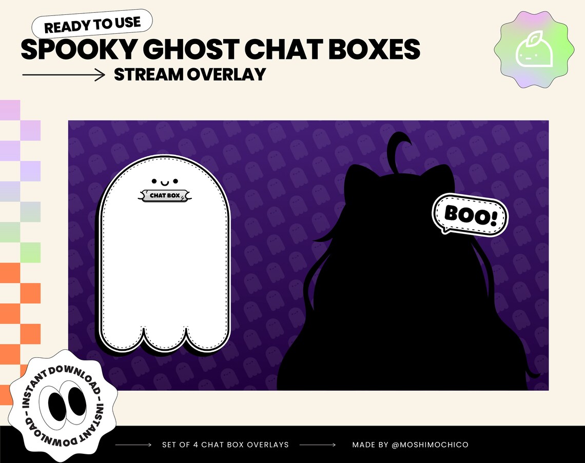 Spooky Ghost Chat Box for Twitch, Halloween, Custom Stream Overlay ...