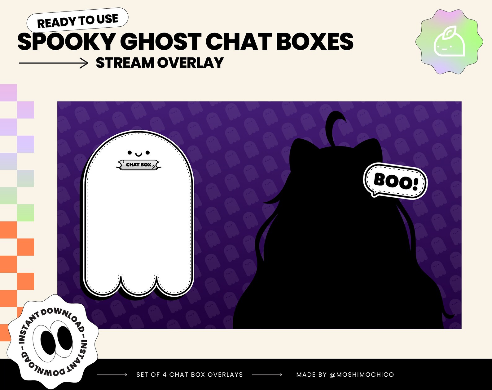 Spooky Ghost Chat Box for Twitch, Halloween, Custom Stream Overlay ...
