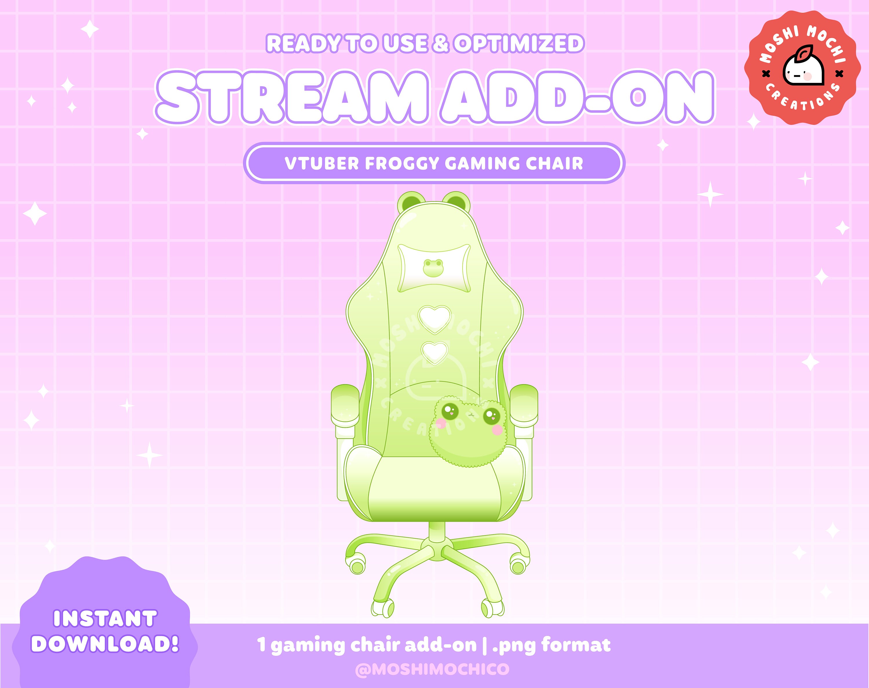 Vtuber Frog Gaming Chair Stream Add-on Accessory Twitch | Etsy Canada
