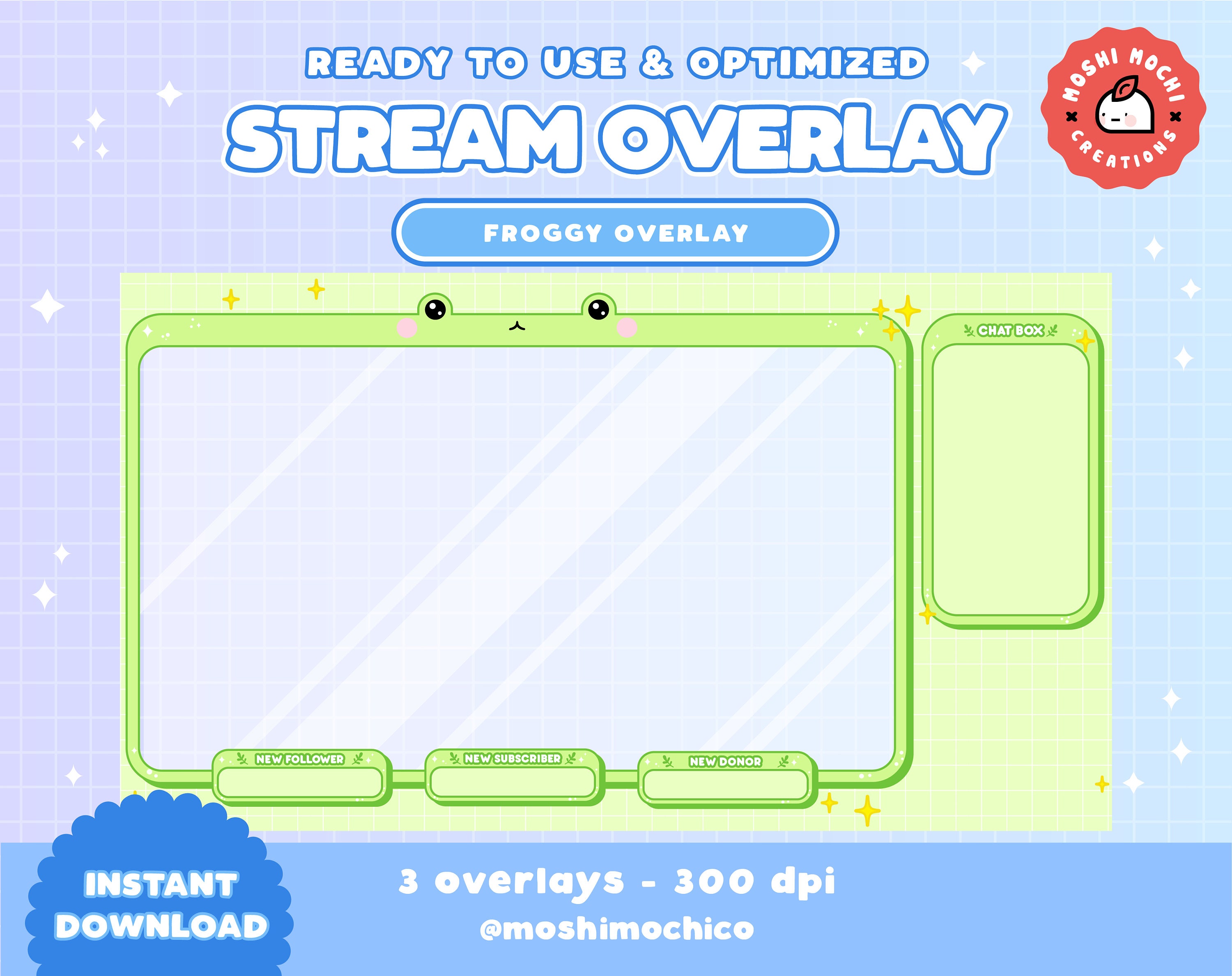 Twitch Cute Froggy Frog Stream Overlay Set / Streamer Graphics - Etsy ...