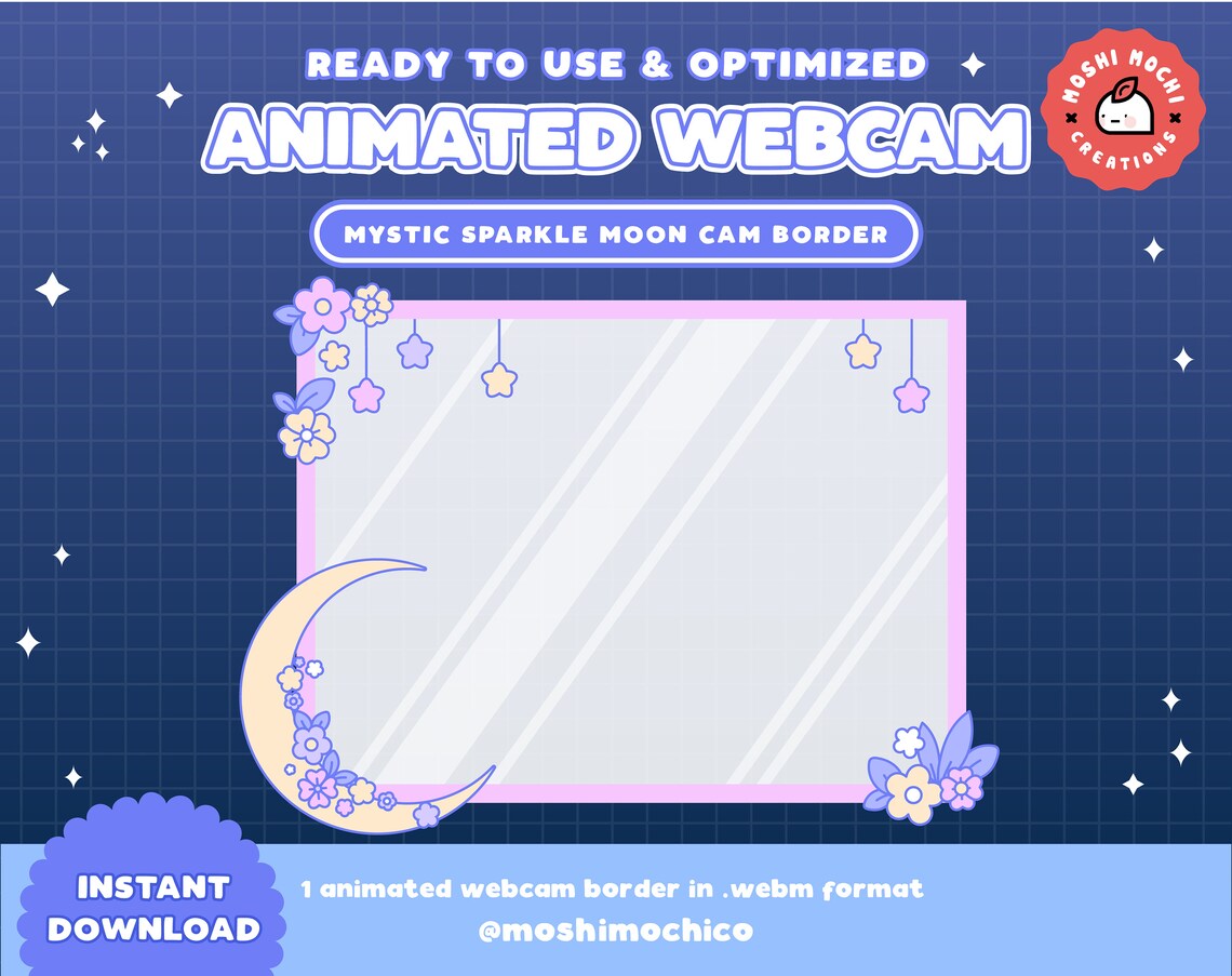 Twitch Animated Webcam Border / Animated Cam Frame / Mystic | Etsy