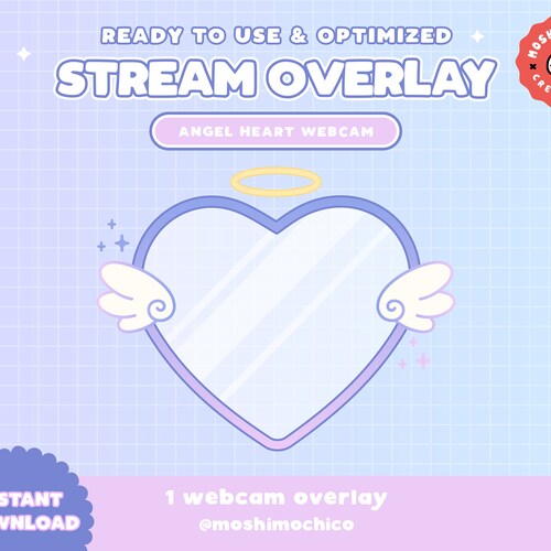 Twitch Cute Pink Dreamy Angel Wing Stream Webcam Border / - Etsy Canada