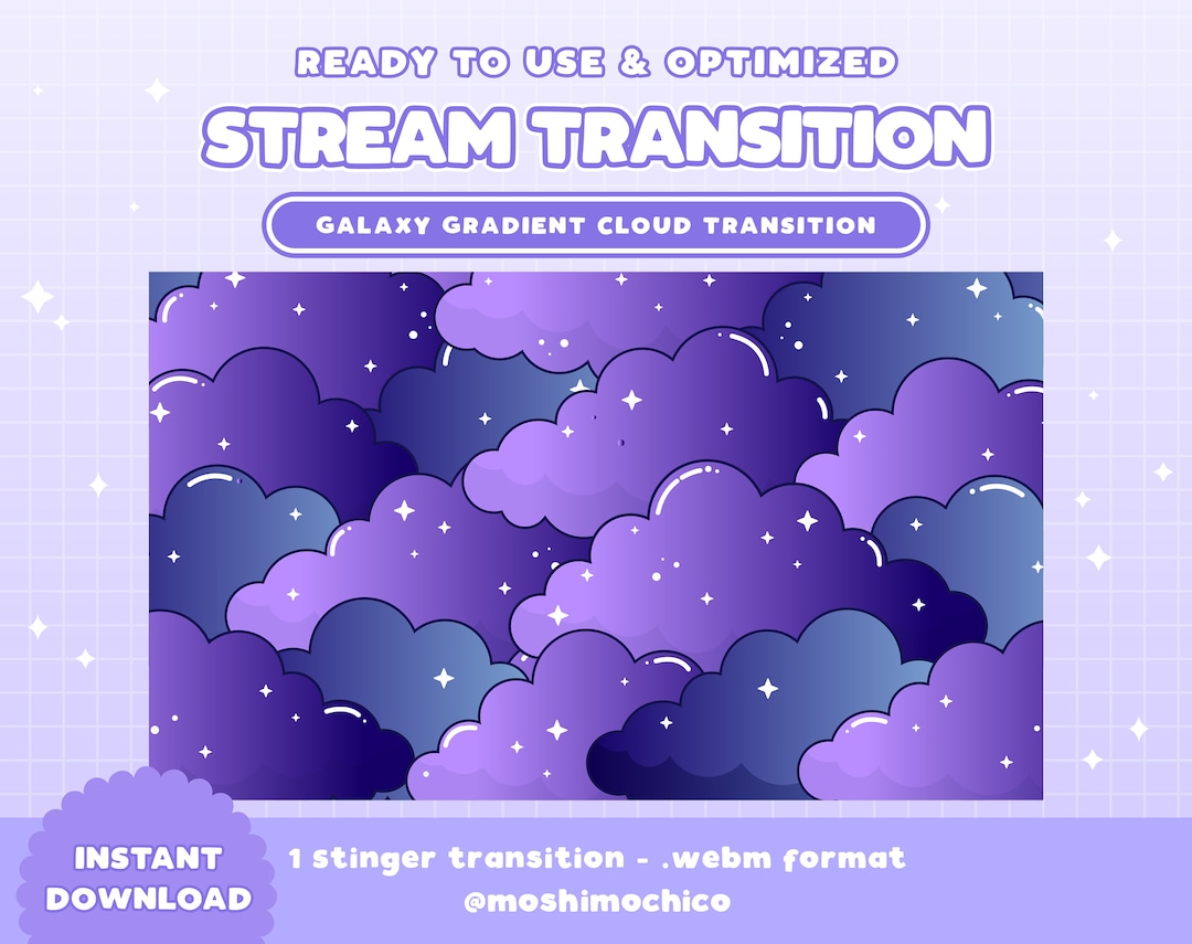 Stinger Transition for Twitch | Stream Transition | Galaxy | Space ...