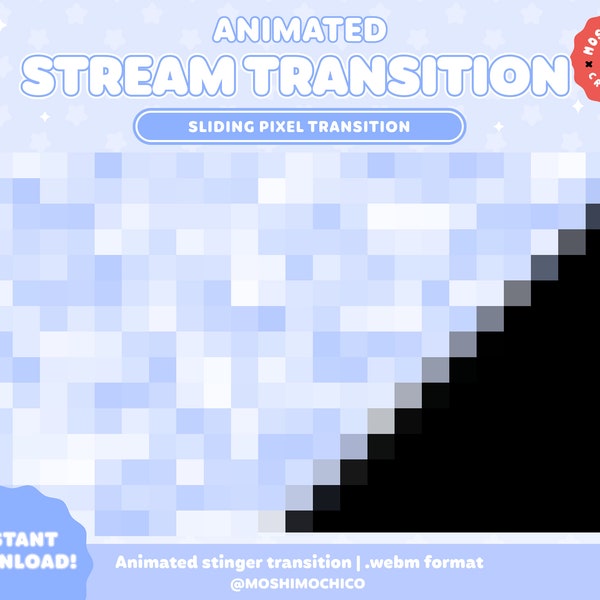 Pixel Art Stinger Transition - Etsy