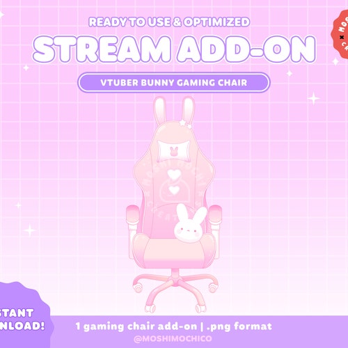 Vtuber Gaming Chairs Stream Add-on Accessory Twitch - Etsy
