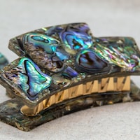 Stunning Abalone Shell Hair Comb - Etsy
