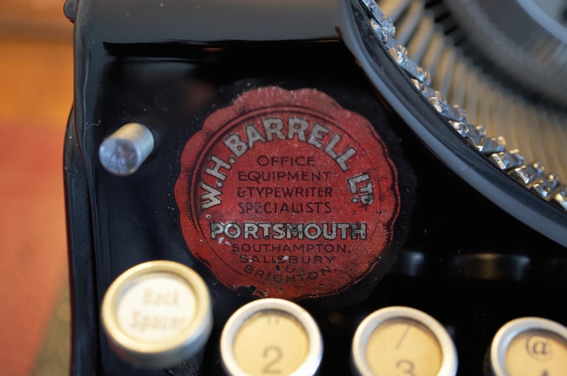 Mercedes Prima -- Rare Portable Typewriter 1936 -- Antique Glossy Black ...