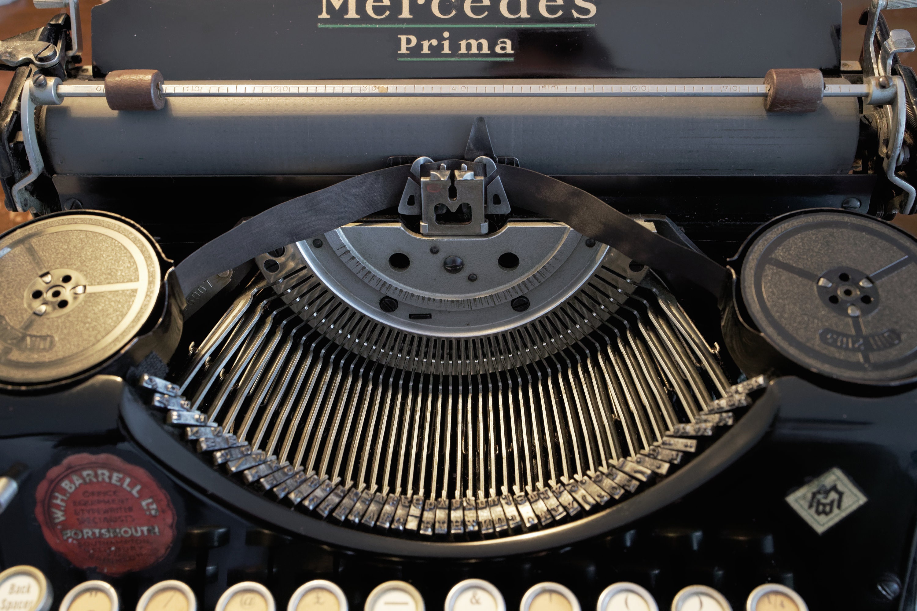 Mercedes Prima -- Rare Portable Typewriter 1936 -- Antique Glossy Black ...