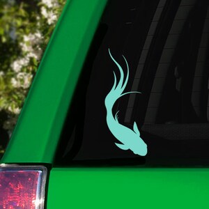 Koi Fish Car Window Decal Car Sticker Vinyl Decal Window Sticker Car ...