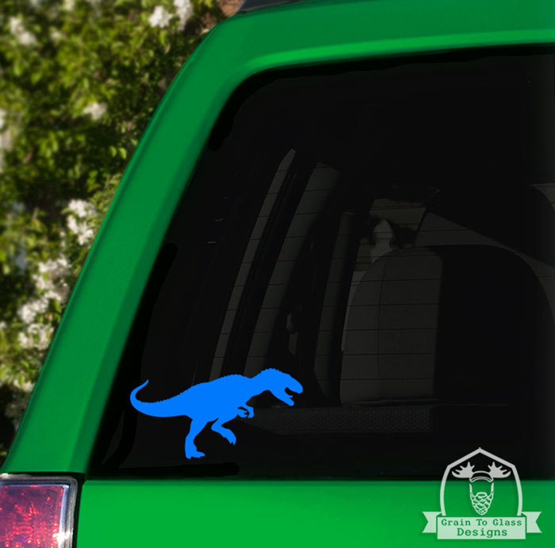 T-rex Dinosaur Car Window Decal Car Sticker Vinyl Decal Window Sticker ...