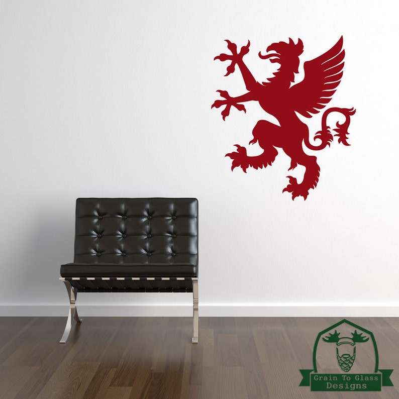 Griffin Wall Decor Decal Wall Decal Wall Mural Sticker Vinyl | Etsy