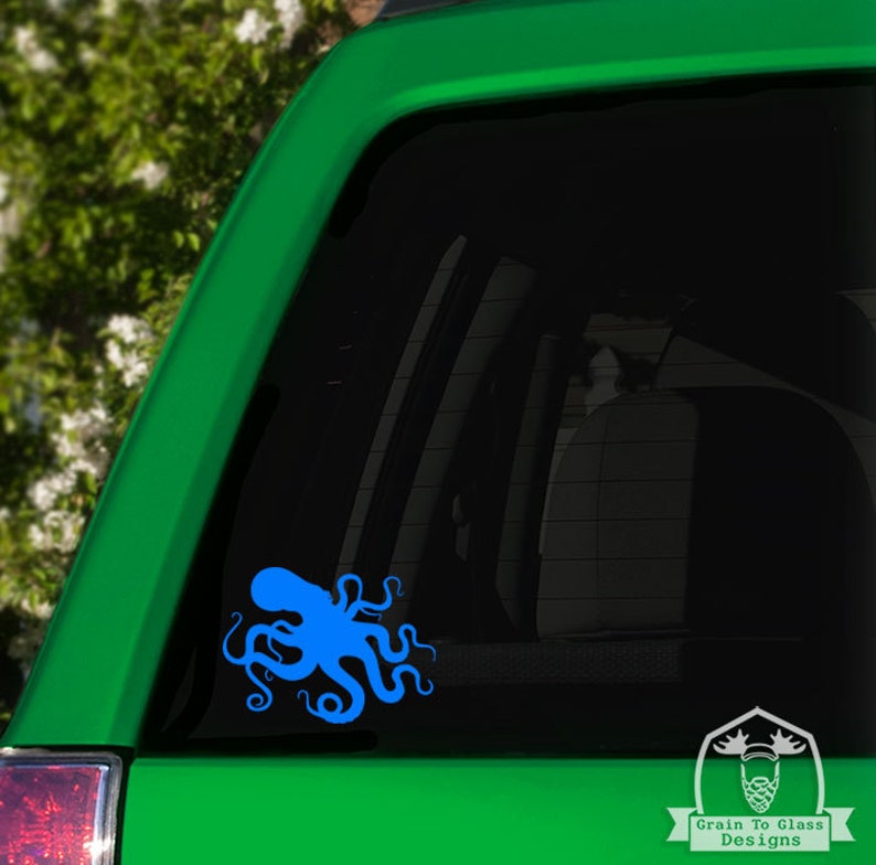 Kraken Octopus Car Window Decal Car Sticker Vinyl Decal Window - Etsy