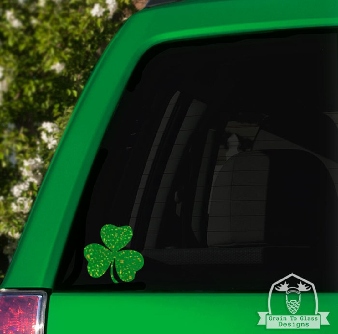 Irish Lucky Shamrock Car Window Decal Car Sticker Vinyl Decal Window ...