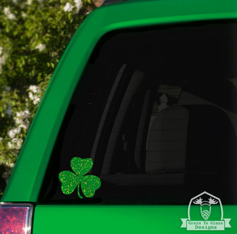 Irish Lucky Shamrock Car Window Decal Car Sticker Vinyl Decal - Etsy