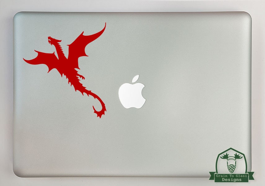 Fierce Dragon Macbook Laptop Decal Vinyl Decal Laptop Sticker | Etsy