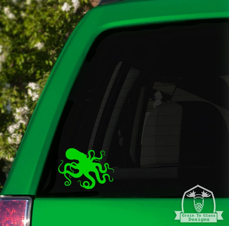 Kraken Octopus Car Window Decal Car Sticker Vinyl Decal Window - Etsy