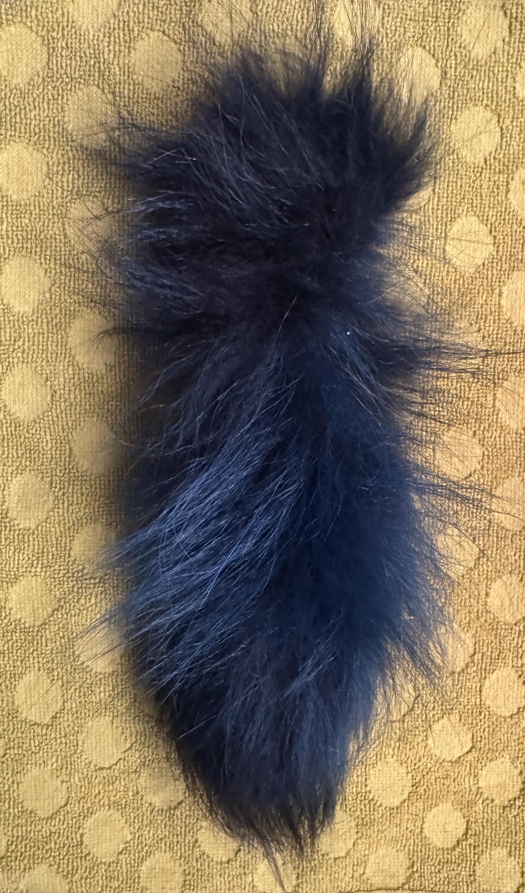 Raccoon Tail, Fur, Natural Fur, Pluffy, Cat Toy, Dyed Fur, Blue Fur - Etsy