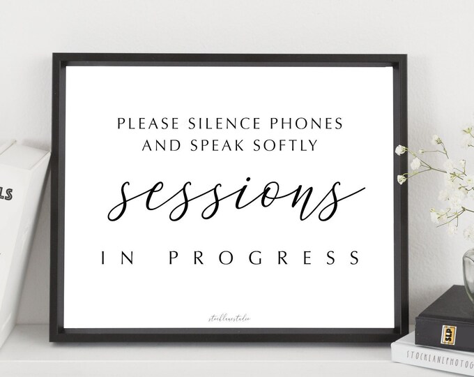 Quiet Please Class in Session, Printable Home Office or School Door ...