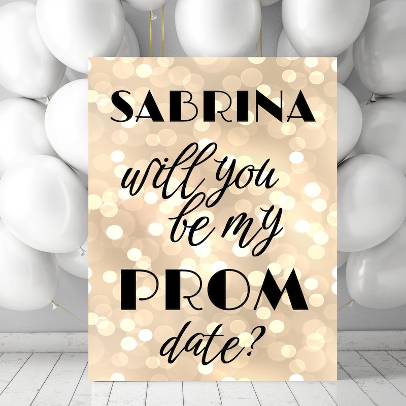 Will You Go to Prom With Me Sign - Etsy