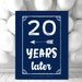 Printable Party Decorations Blue 30 Years Later Class Reunion Sign ...
