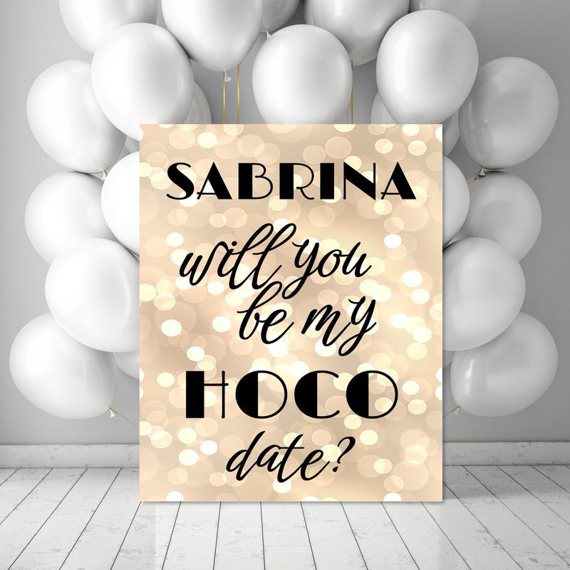 Custom Hoco Proposal Poster - Etsy