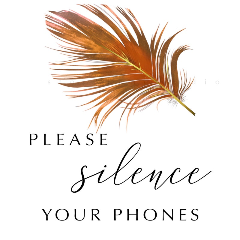 Please Silence Your Phones Sign - Etsy