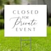 Printable Closed for Private Event Sign in Pink and Black, Do Not Enter ...