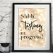 Printable Quiet Classroom Sign for Teacher Shhh Testing in Progress ...