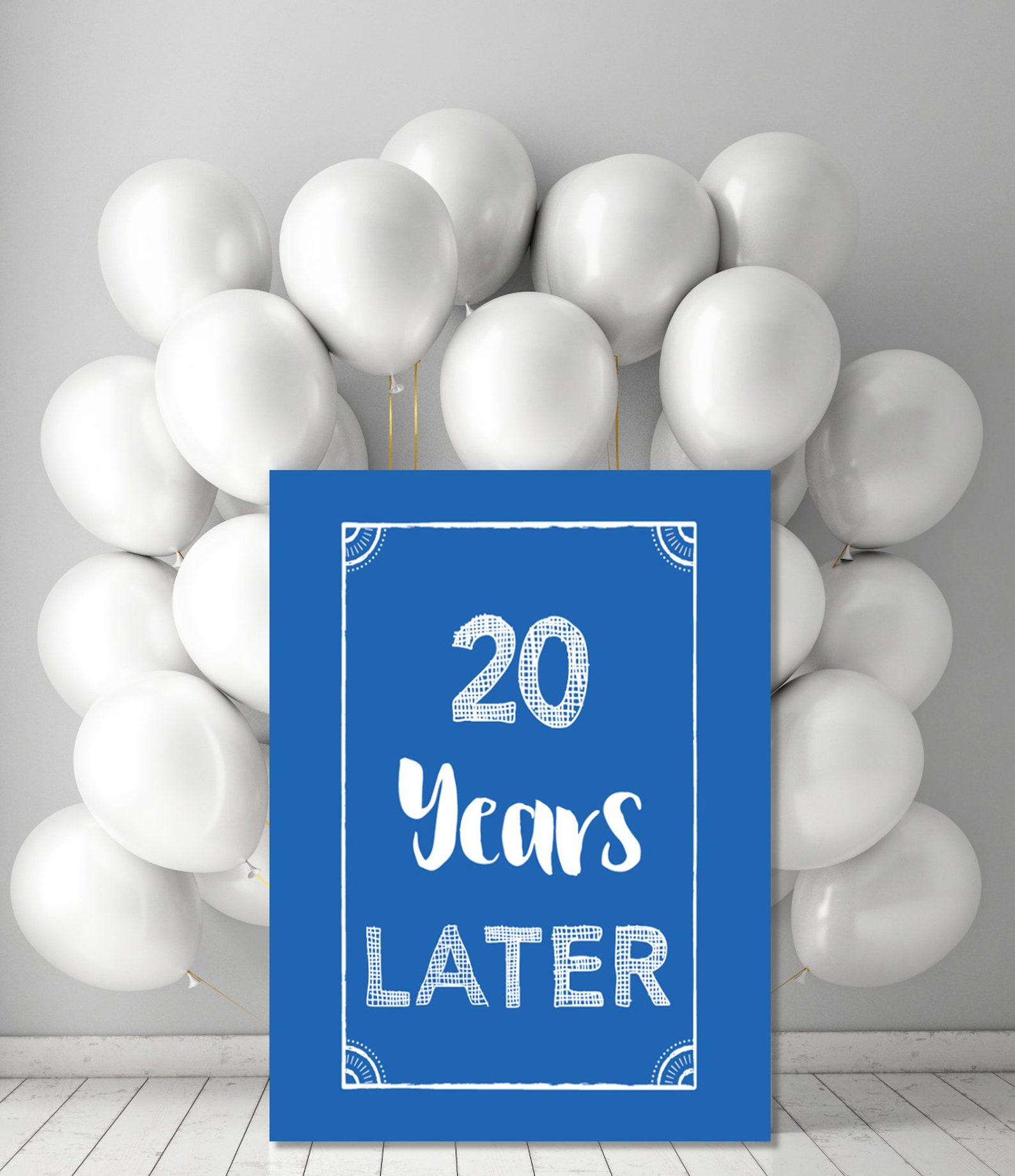 Printable 25th Class Reunion Sign Digital Party Decorations 25 | Etsy