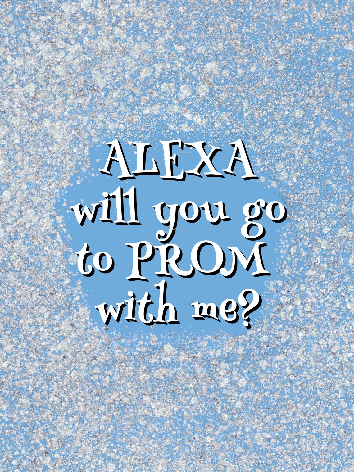 Printable Personalized Promposal Will You Go to Prom With Me - Etsy